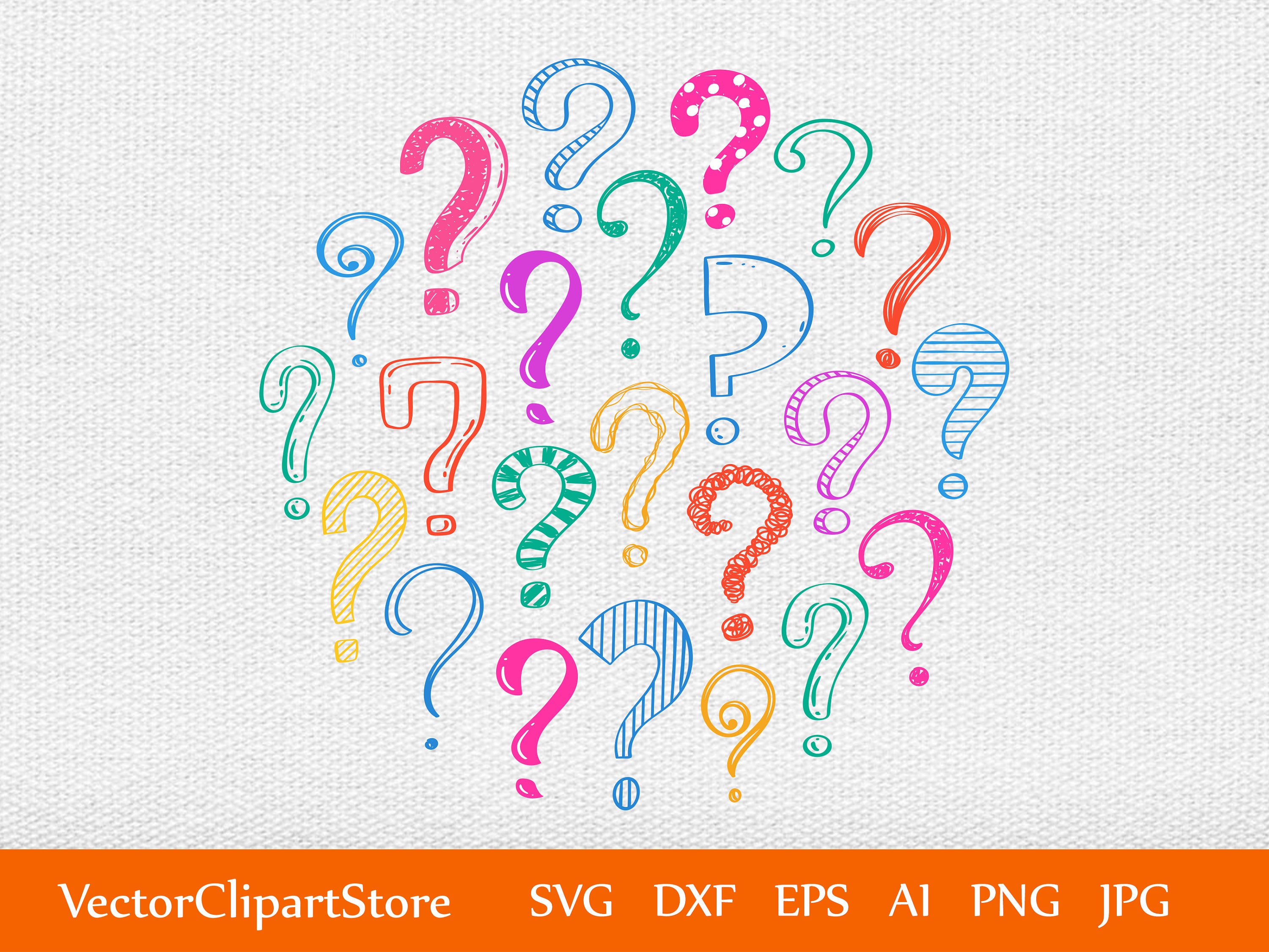Hand Drawn Question SVG. Contour SVG Question. Question Mark. - Etsy