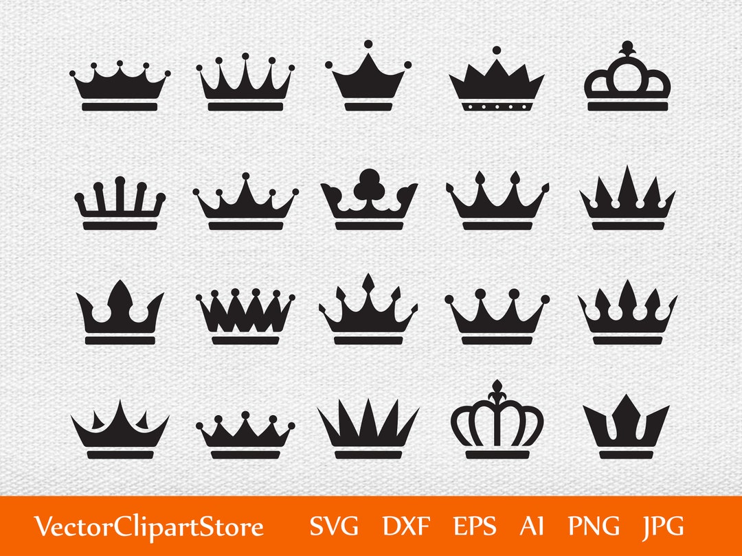 Royal Crown SVG File/ Crown Svg Cutting File/ Crown Clipart/ Crown ...