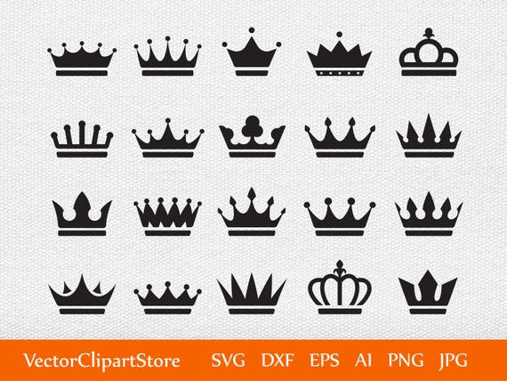 Royal Crown SVG File/ Crown Svg Cutting File/ Crown Clipart/ - Etsy