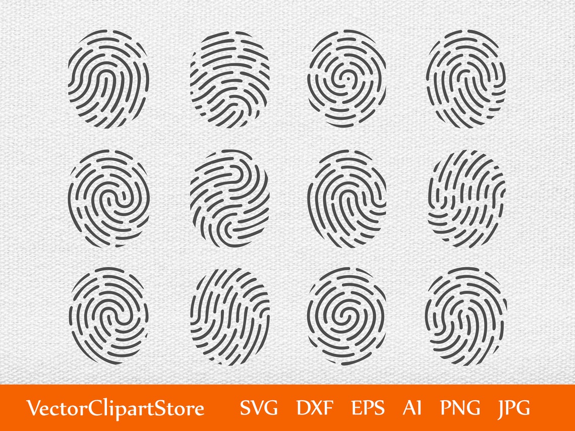 Fingerprint SVG. Thumbprint SVG DXF. Thumb Print Svg. - Etsy Canada
