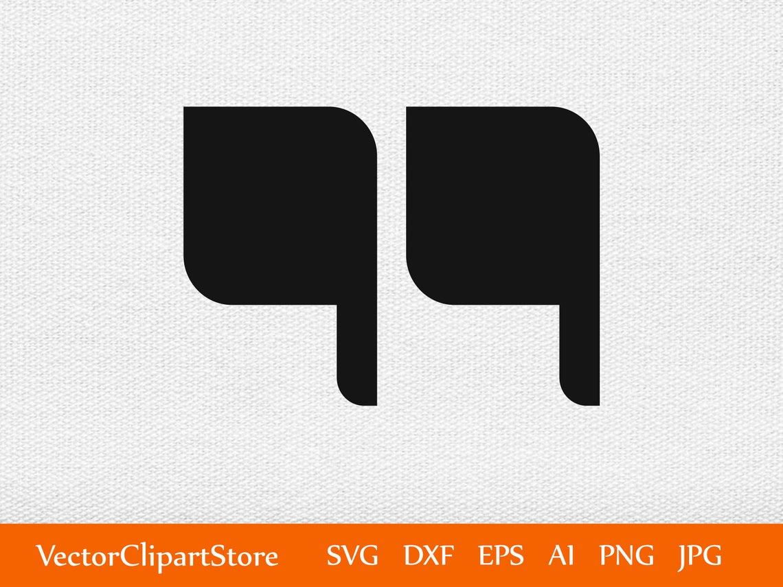 Quotation Marks SVG Citation Marks SVG Guillemets SVG - Etsy Canada