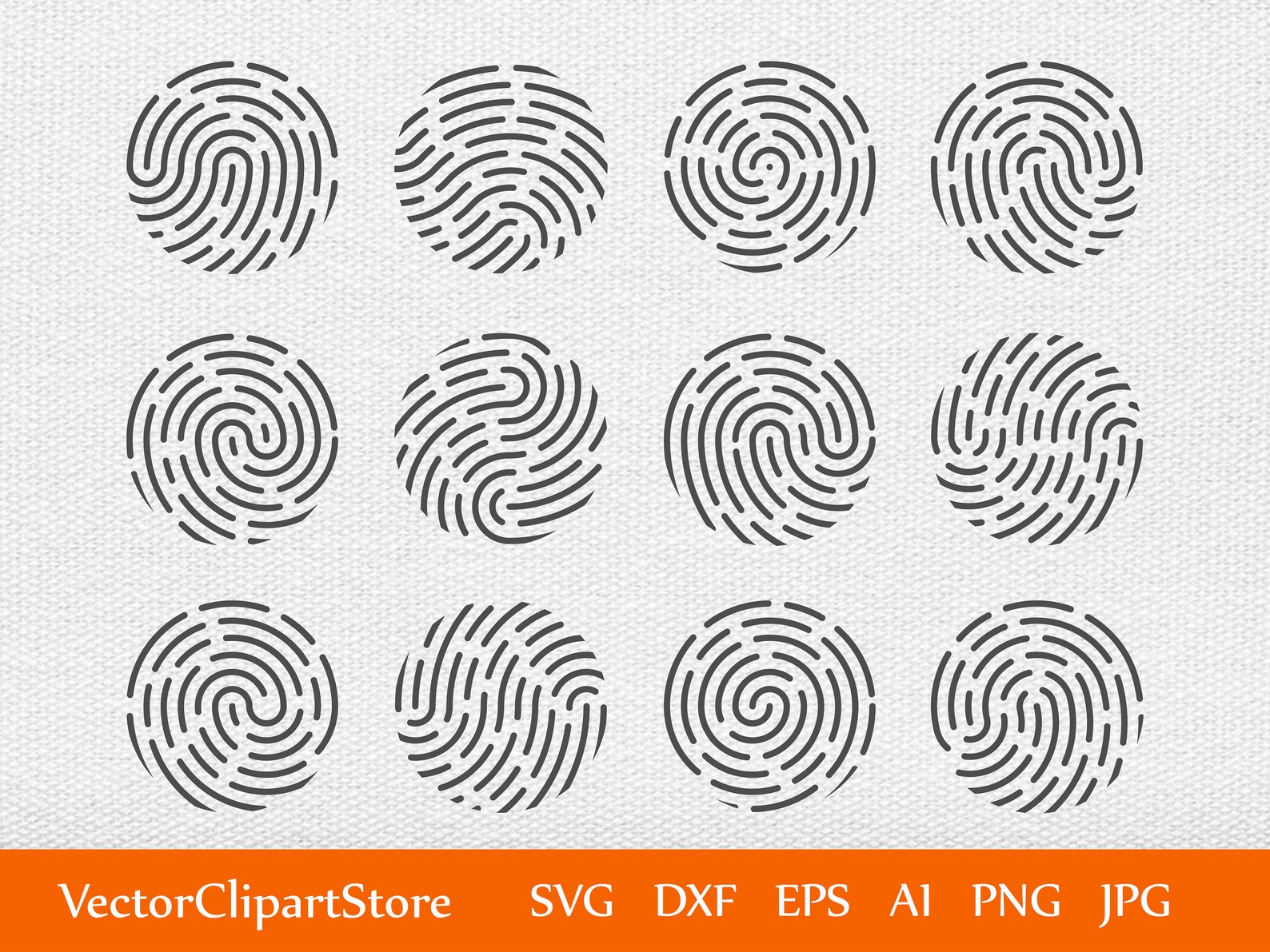 Fingerprint SVG. Thumbprint SVG DXF. Thumb Print Svg. - Etsy