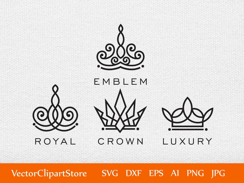 Royal Crown SVG File/ Crown Svg Cutting File/ Crown Clipart/ - Etsy