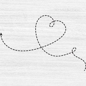 Lines Arrows Svg. Dashed Line Arrows Svg. Vector Arrows Set. Dotted ...