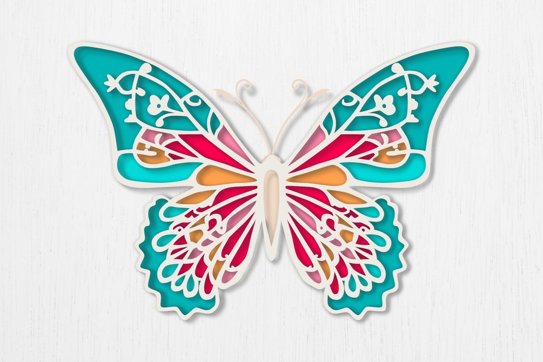 Butterfly Svg Butterfly Svg Bundle Layered Butterfly Bundle - Etsy