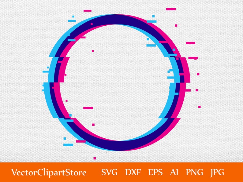 Glitch Frames SVG / Vector Glitch Shapes / SVG / Png / Jpg / | Etsy