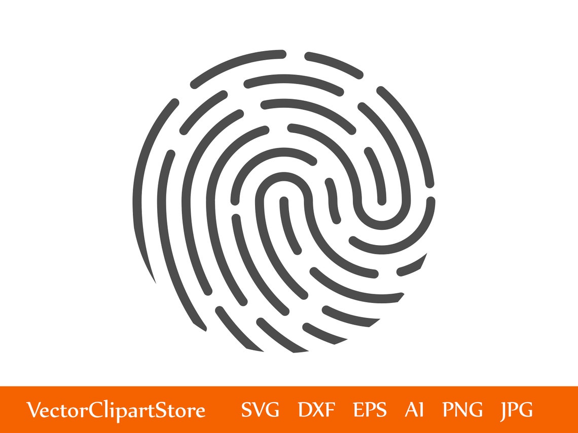 Fingerprint SVG. Thumbprint SVG DXF. Thumb Print Svg. - Etsy