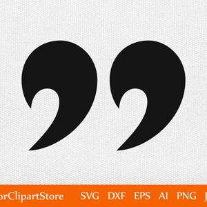 Quotation Marks SVG, Citation Marks SVG, Guillemets SVG, Punctuation ...