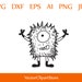 Vector Set of Cute Doodle Monsters. Digital Fun Children - Etsy