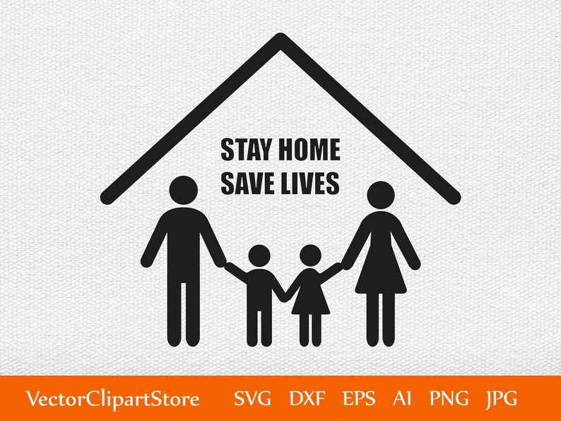Stay Home Save Lives Icon SVG. Stay Home Save Lives Icon PNG. - Etsy
