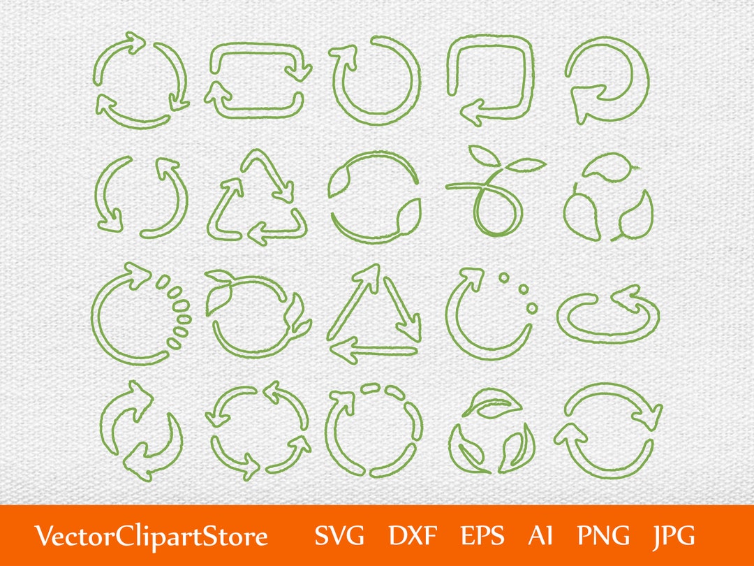 Recycle Grunge SVG Bundle, Recycling SVG, Environmental SVG, Recycle ...
