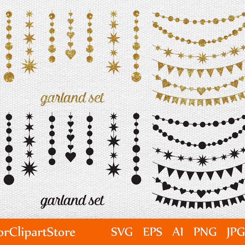 Floral Garland Svg - Etsy