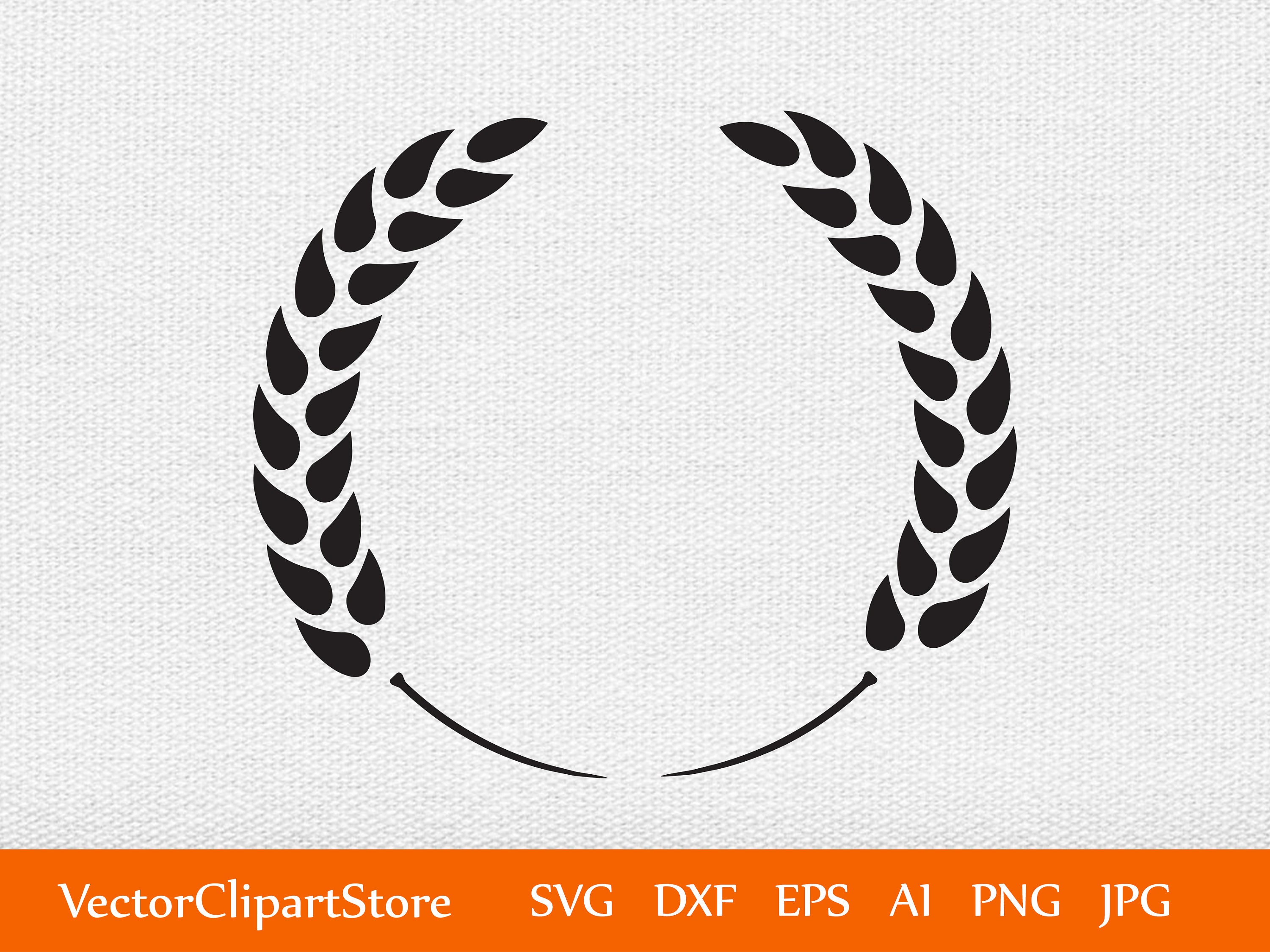 Wreath Wheat Shield Frame/ Design Logo/ Badge Label Sticker | Etsy