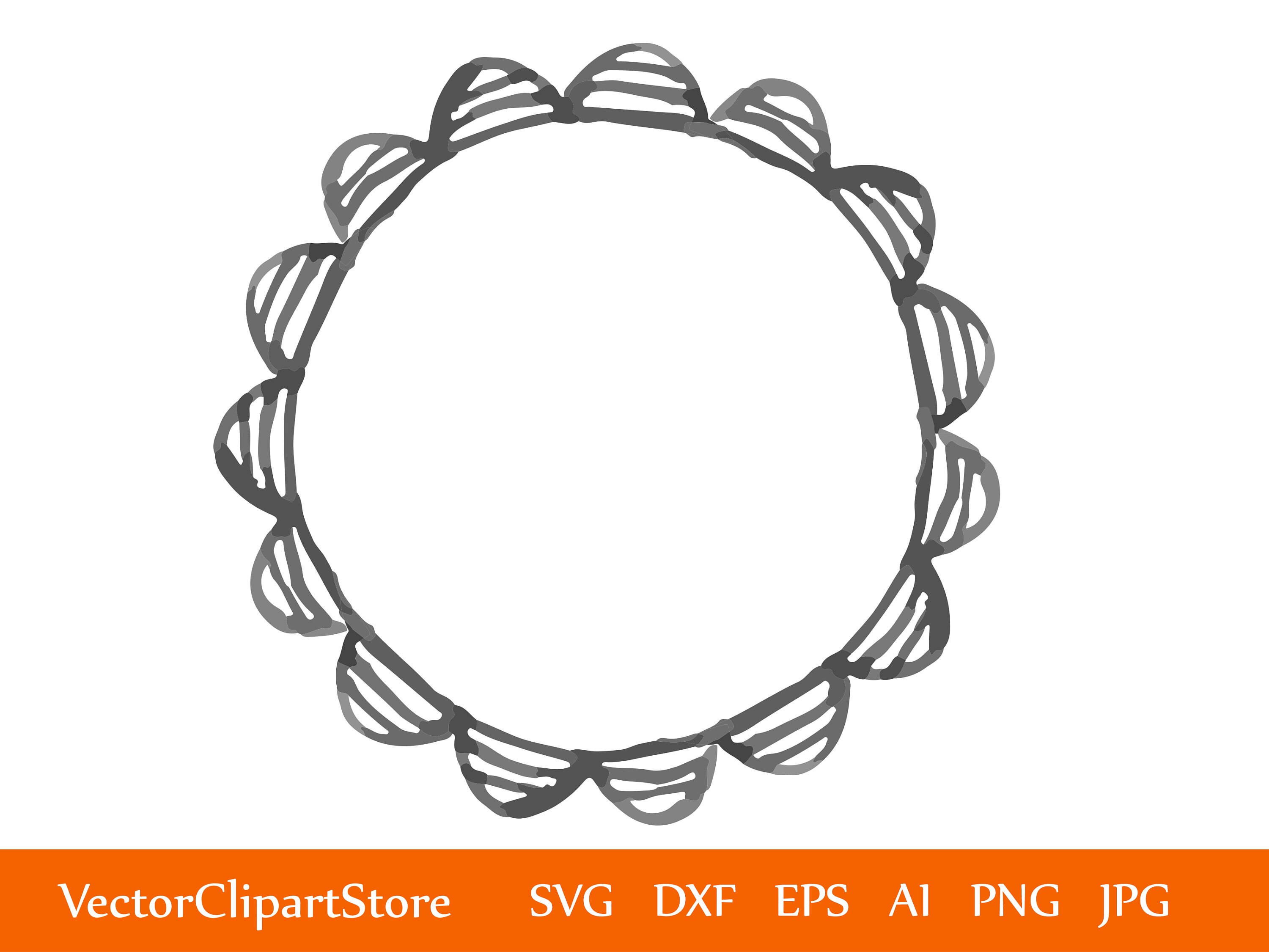 Set of Watercolor Circle Logo With the Place for Text. Vector - Etsy