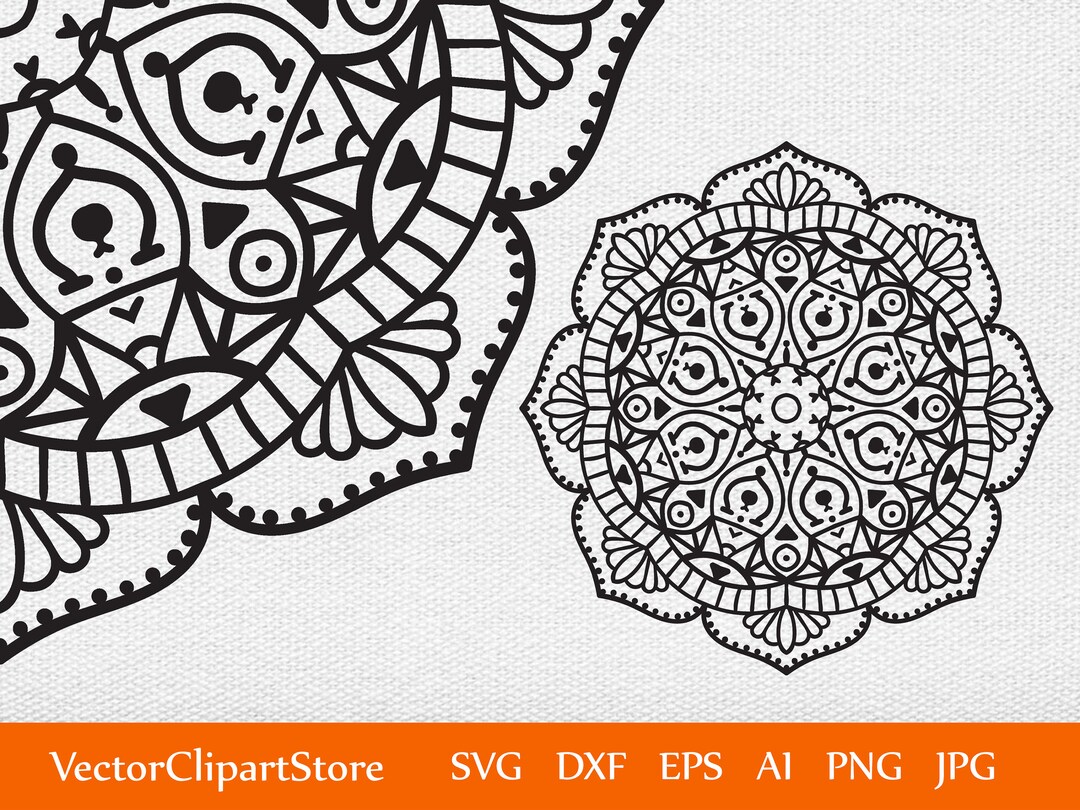 Mandala Svg Cricut Boho Mandala Svg Dxf Hippie Monogram - Etsy