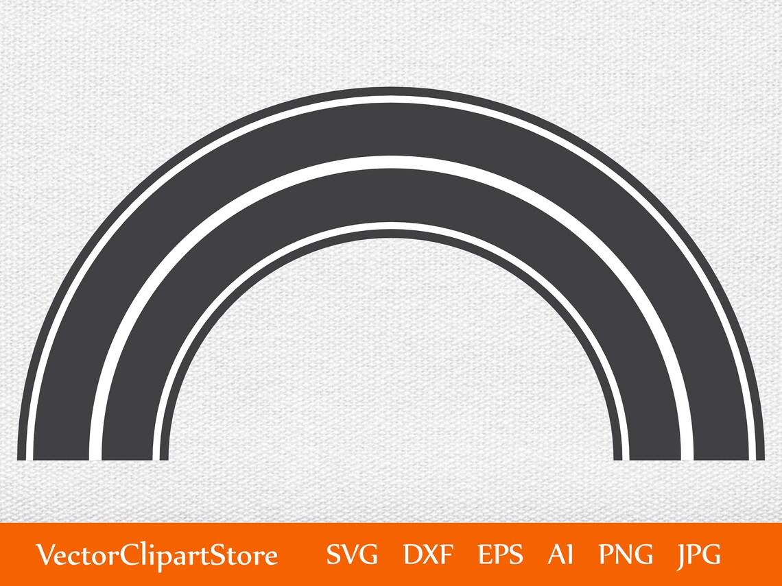 Road Clipart Curved Asphalt Road Svg Bundle Instant Digital | Etsy