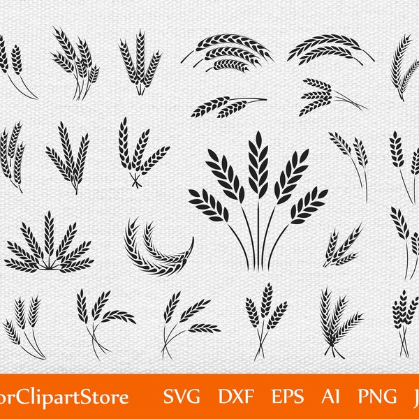 Wheat Svg - Etsy