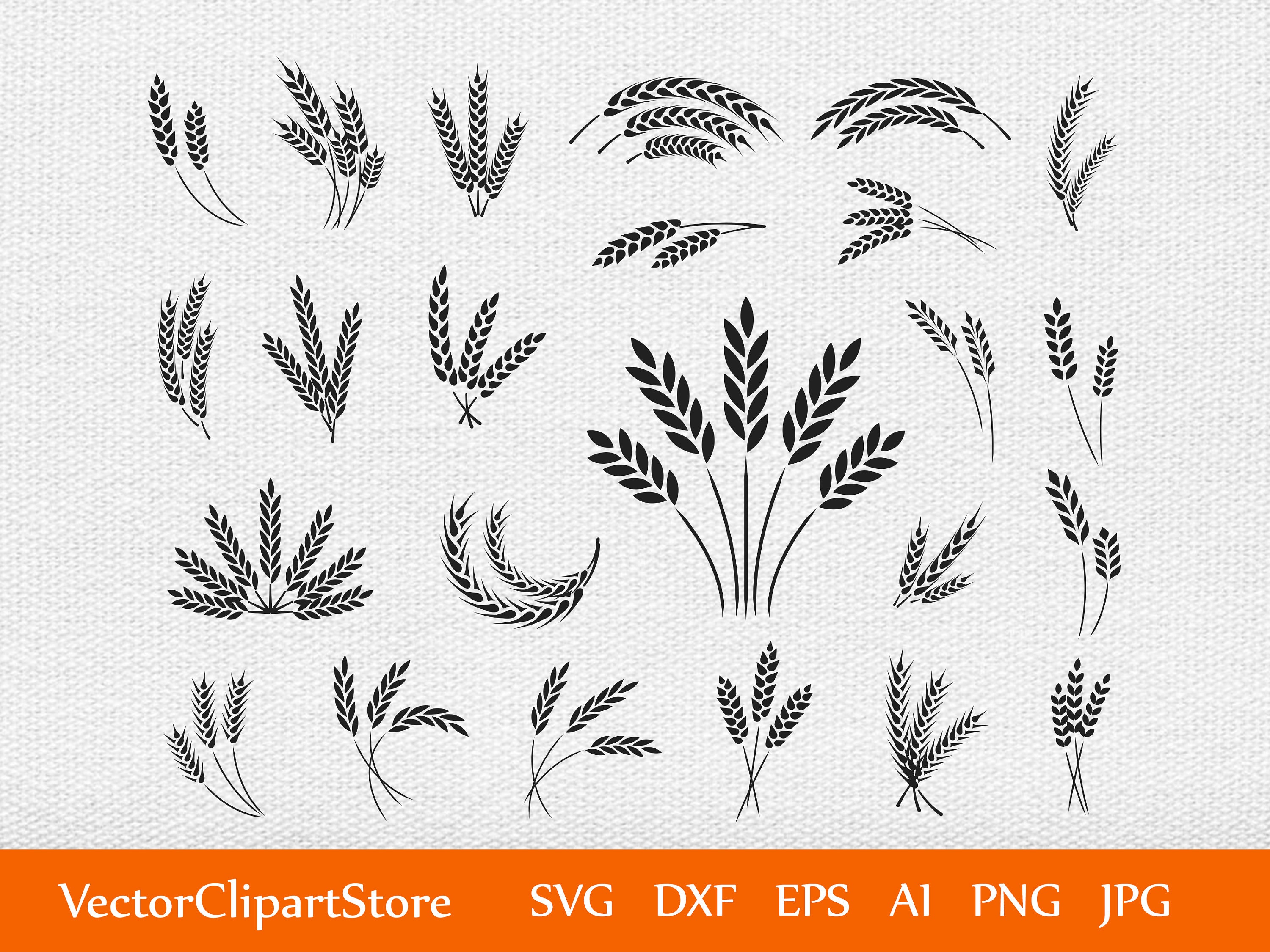 Wheat Svg/wheat Svg Bundle/grain Svg/wheat Clip Art/wheat - Etsy