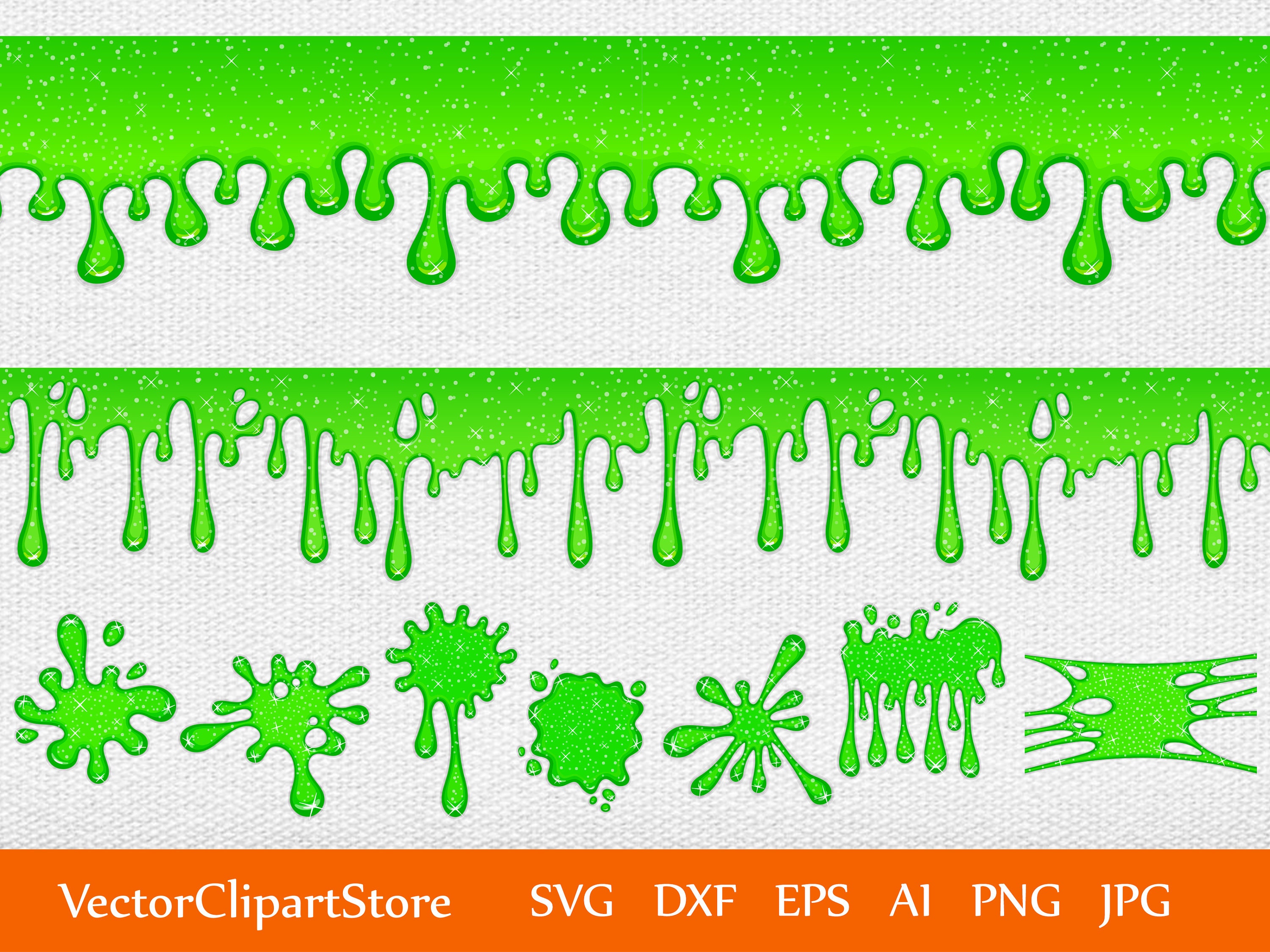 Slime Splats Cliparts Slime SVG Png Paint splatter svg | Etsy