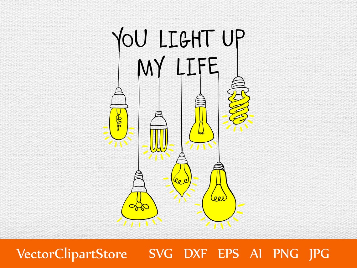 LIGHT BULB SVG 12 Light Bulb Light Bulb Clipart Light Bulb - Etsy