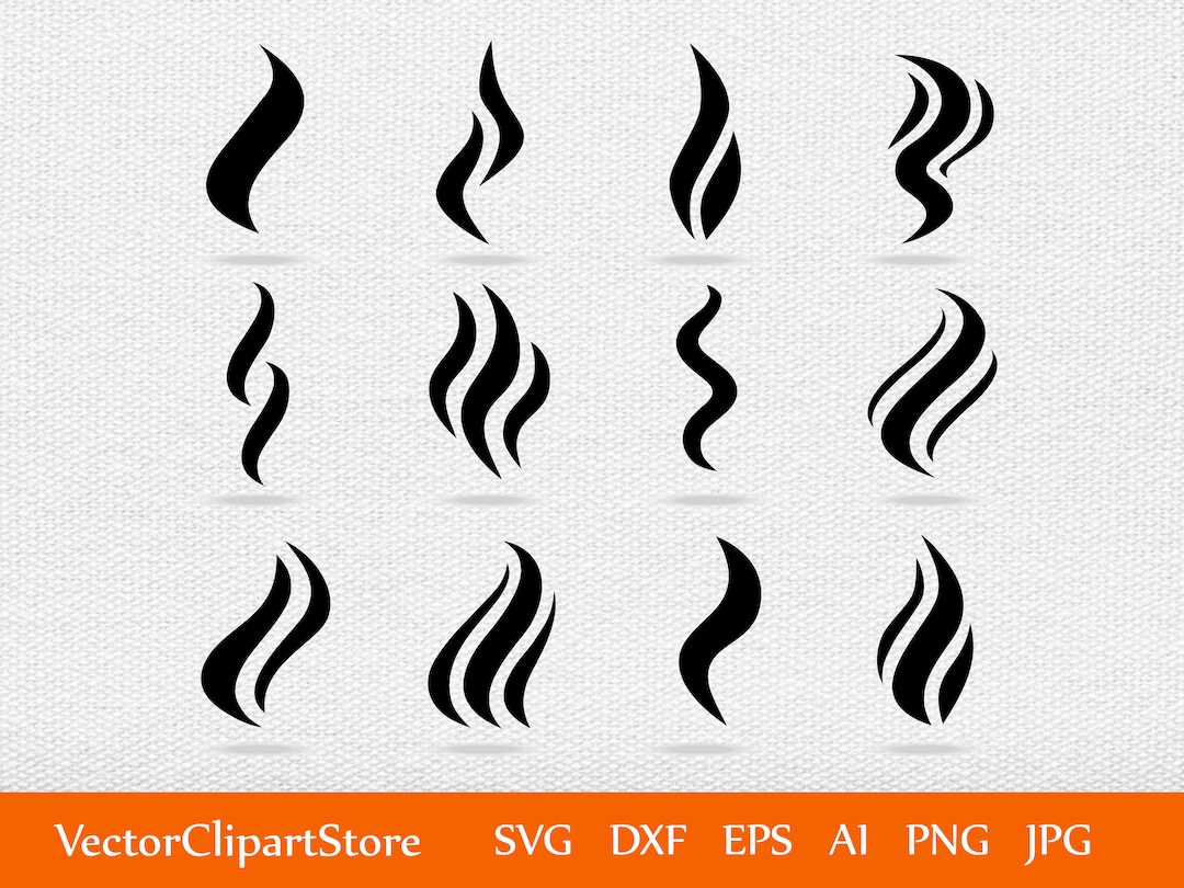 Humo Svg, Archivos de humo para Cricut, Fu Clipart, Smoke Png, Smoke ...