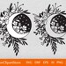 Moon and Flowers Compositin, Vector Clipart,floral Moon SVG, Instant ...