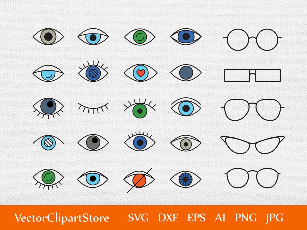 Eyes Svg,eye Svg,eyes Cut File,eye Lashes Svg,eyes Clipart,glasses Eyes ...