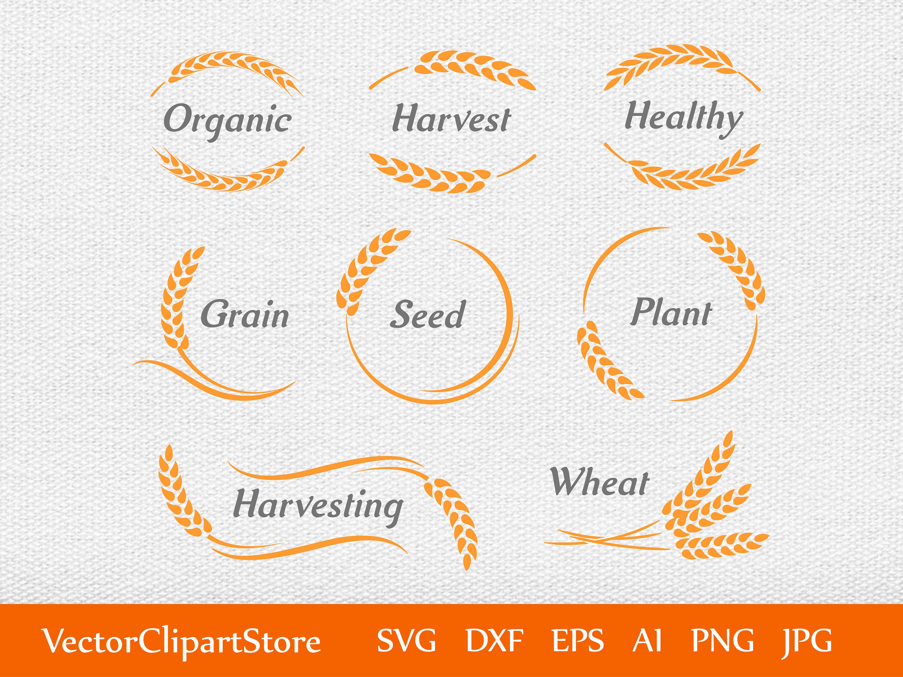 Wheat Svg/wheat Svg Logo/grain Svg/wheat Clip Art/wheat | Etsy