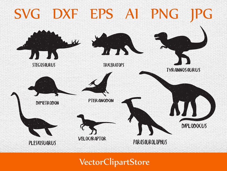 Dinosaur Svg Bundle. DINOSAURS CLIPART. Dinosaur Svg. Dino - Etsy