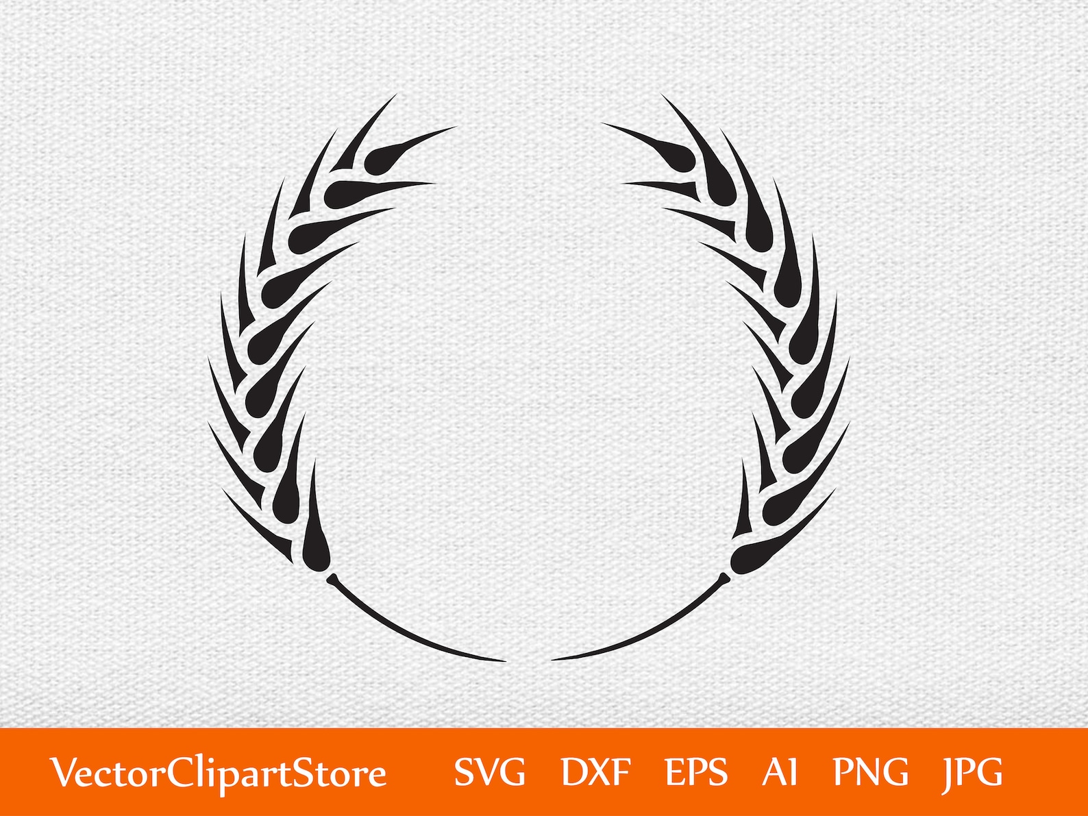 Wreath Wheat Shield Frame/ Design Logo/ Badge Label Sticker Emblem ...