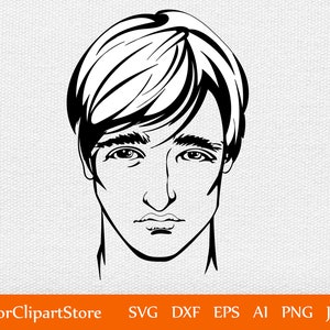 Men Face Constructer SVG Bundle. Hair Lips Nose Eyes Eyebrows | Etsy