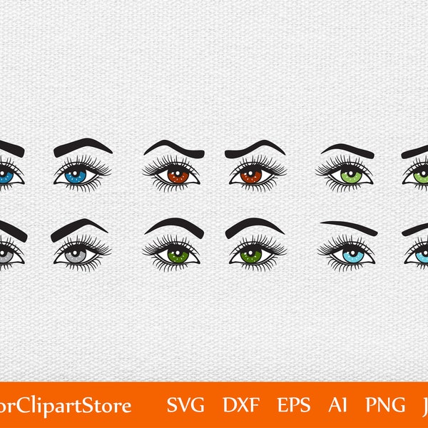 Woman Eyes Svg - Etsy