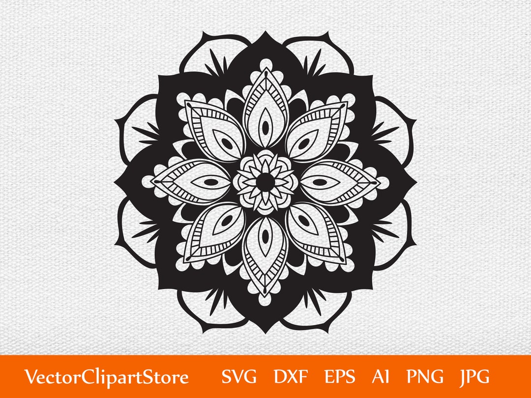 Mandala Monogram SVG, Digital Download File, Mandala Design, Mandala ...