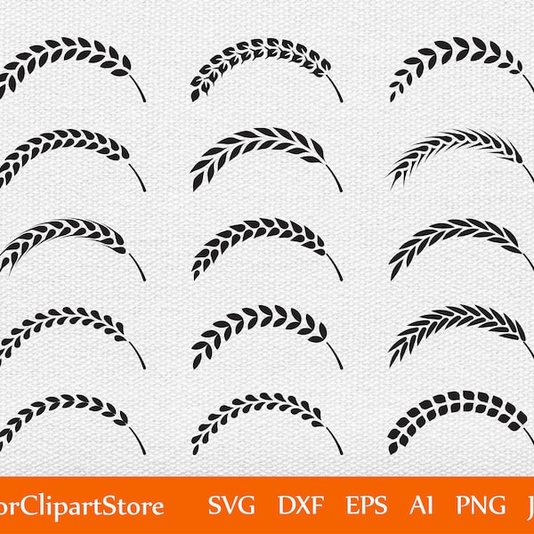 Wheat Wreath Svg - Etsy