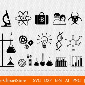 Science Icons SVG/ Science Lab Bottle/ Education Svg/ Medicine Svg ...
