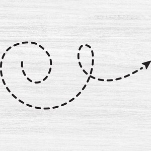 Lines Arrows Svg. Dashed Line Arrows Svg. Vector Arrows Set. Dotted ...