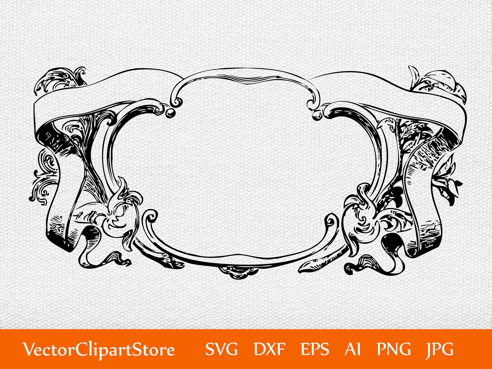 Retro Frame SVG. Vintage Border Clipart. Antique Victorian - Etsy