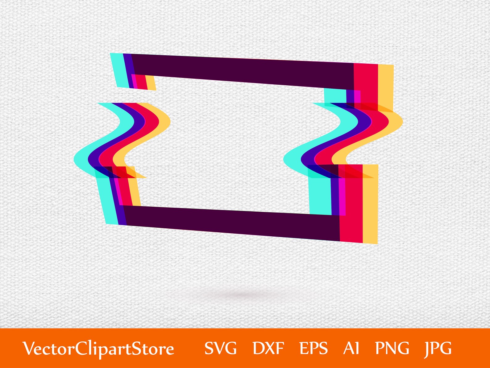 Glitch Frames SVG / Vector Glitch Shapes / SVG / Png / Jpg / - Etsy