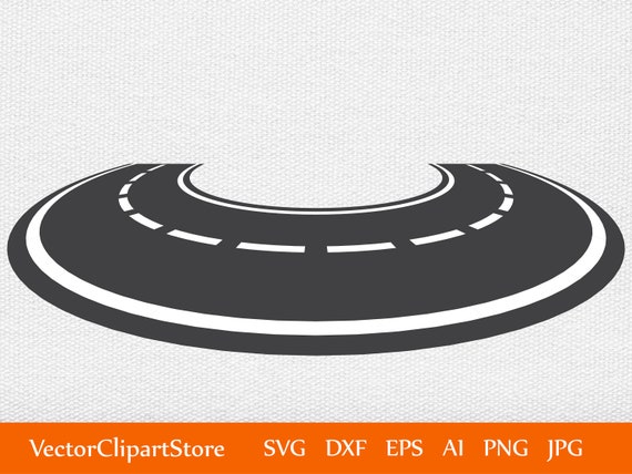 Curved Road Clipart