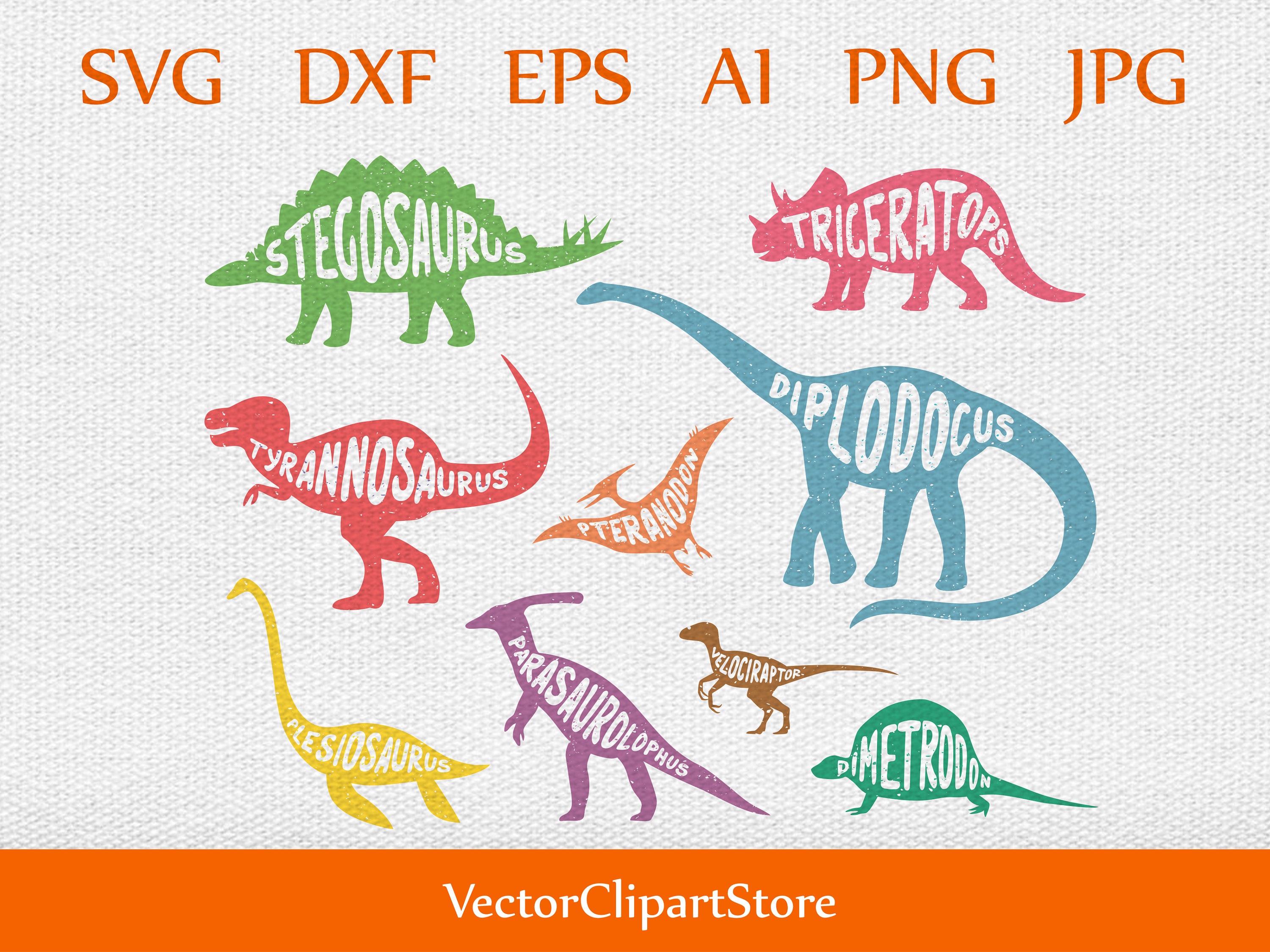 Dinosaur Svg Bundle. DINOSAURS CLIPART. Dinosaur Svg. Dino - Etsy