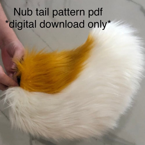 Fursuit Nub Tail PDF Pattern - Etsy Australia