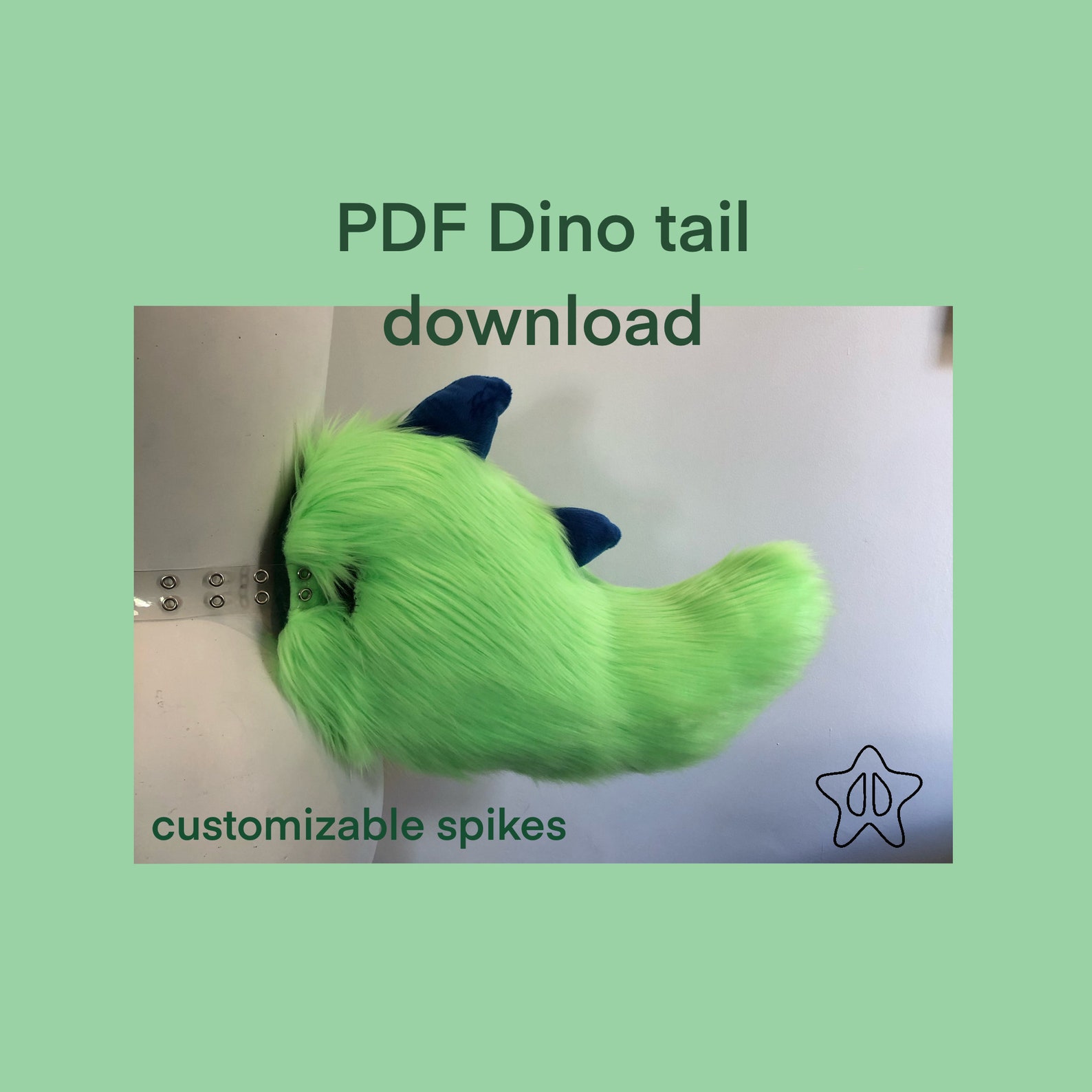 DINO TAIL *digital Pattern* - Etsy