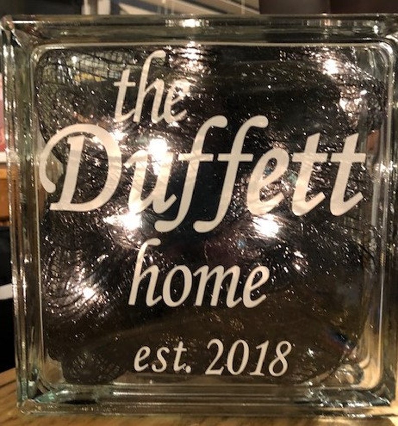 Custom Lighted Glass Blocks - Etsy