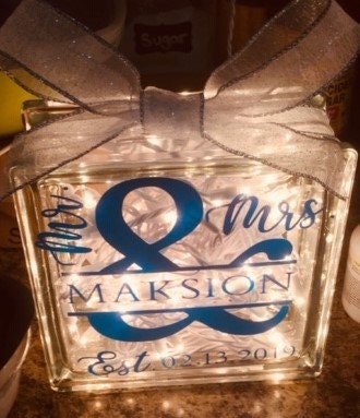 Custom Lighted Glass Blocks - Etsy