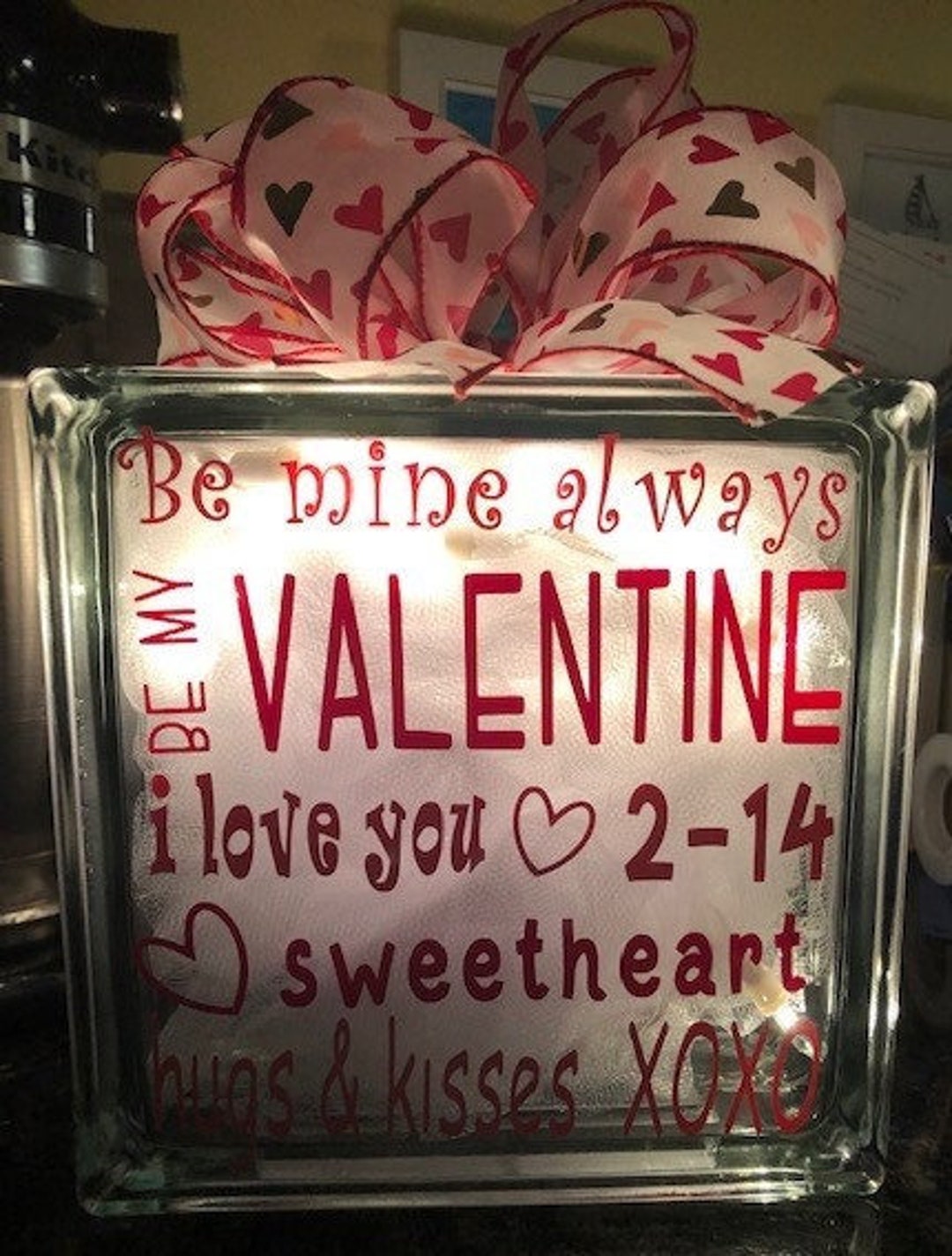 Custom Lighted Glass Blocks - Etsy