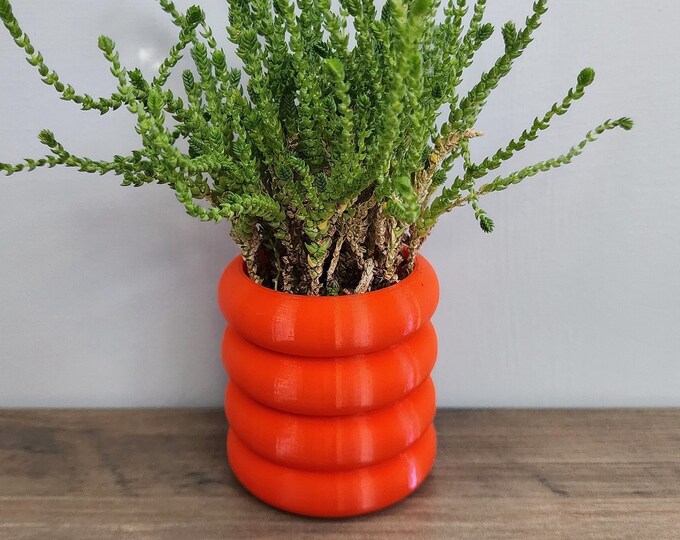 Large Twisted Flowerpot for Plants of All Kinds gradient Orange Color 8 ...