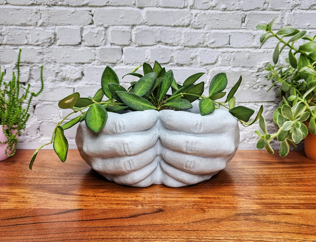 Heart Shaped Hands Planter | Love Planter | Hand Planter | Unique ...