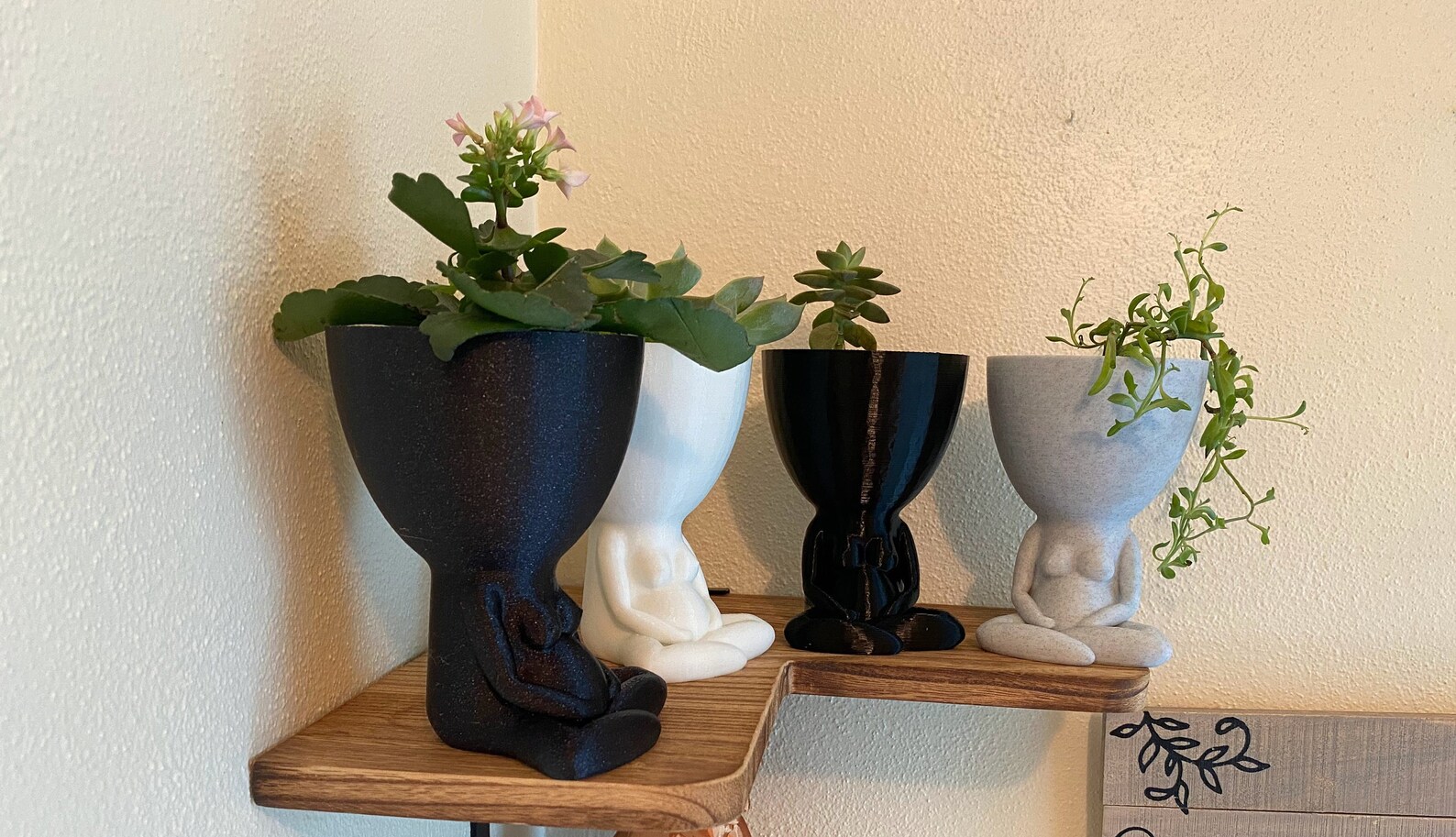 People Planter Pregnant Belly Embrace Crossed Legs With a - Etsy