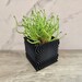 The Wavy Square Planter Pot With Optional Drip Tray in Shiny Copper ...