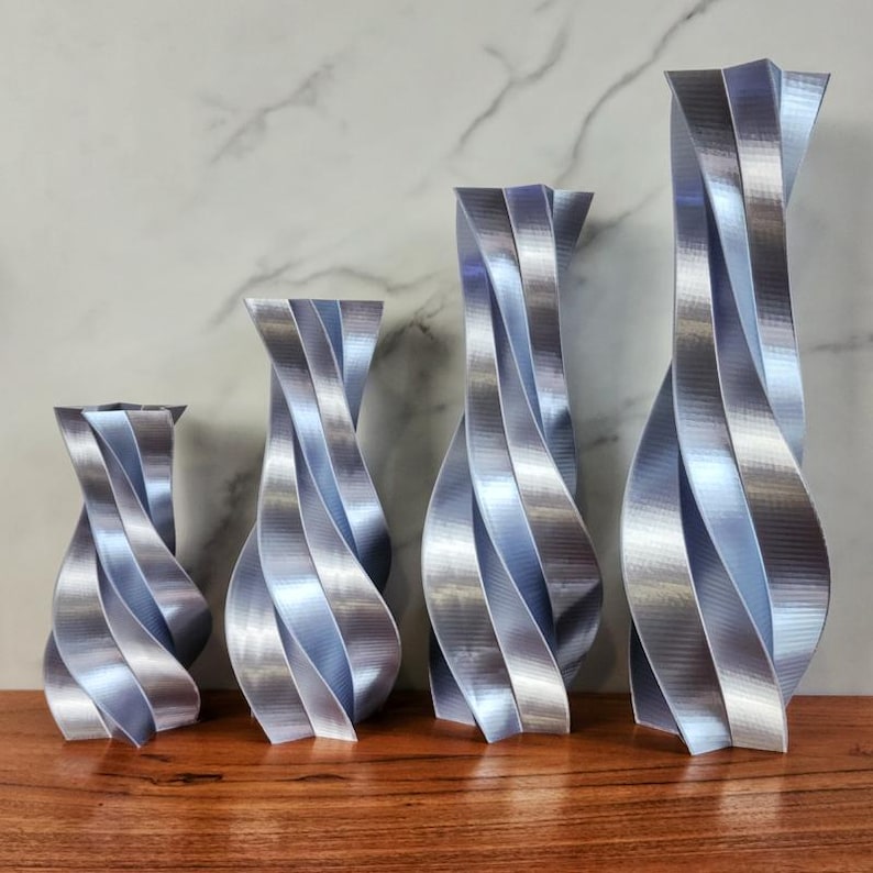 Muted Blue Twisted Star Vase | Table Vase | Home Decor | Unique Vase - Etsy